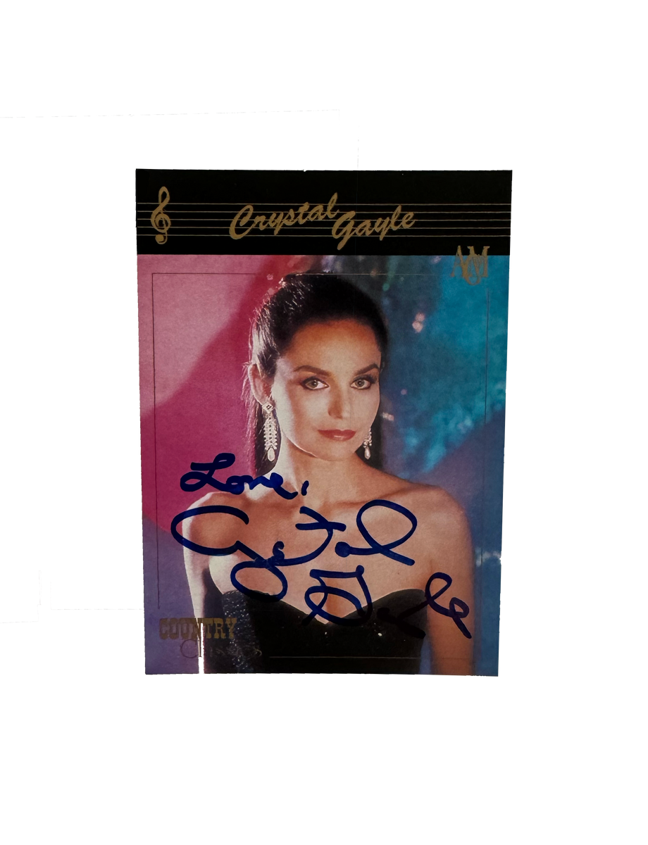 AUTOGRAPHED TRADING CARD (VINTAGE) – Crystal Gayle Store